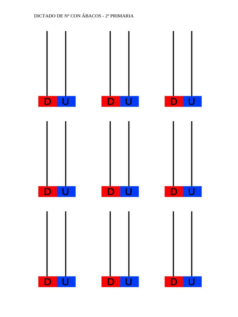 dictado nº abacos 2º | PDF
