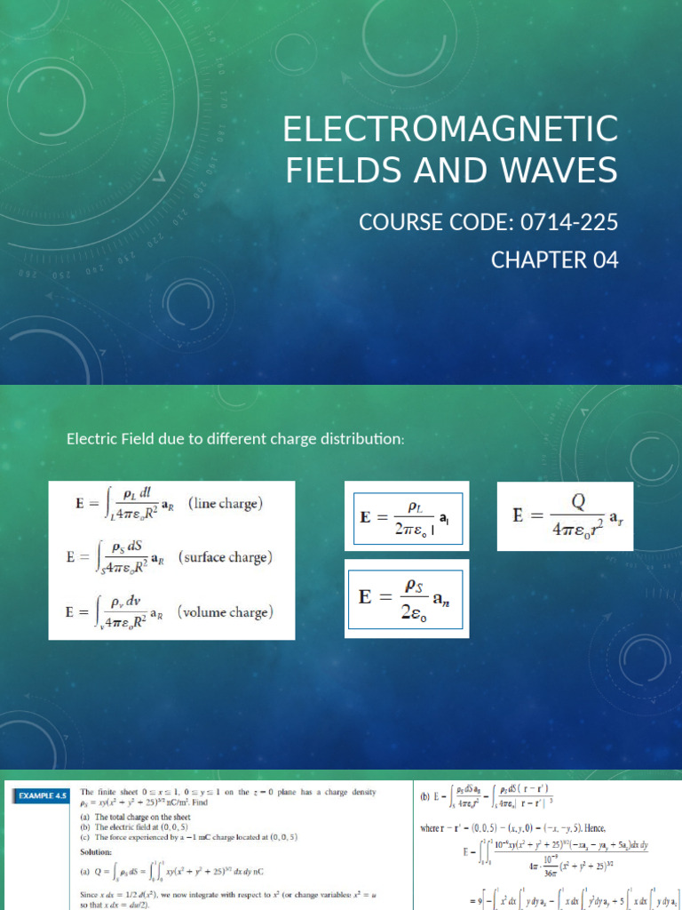 Electromagnetic - Fields - and - Waves - Chapter 4 | PDF