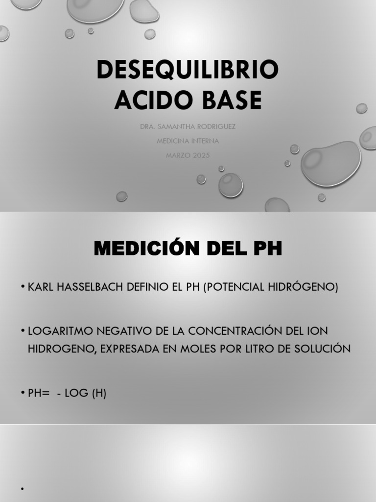 Desequilibrio Acido Base | PDF | Solución tampón | Ph