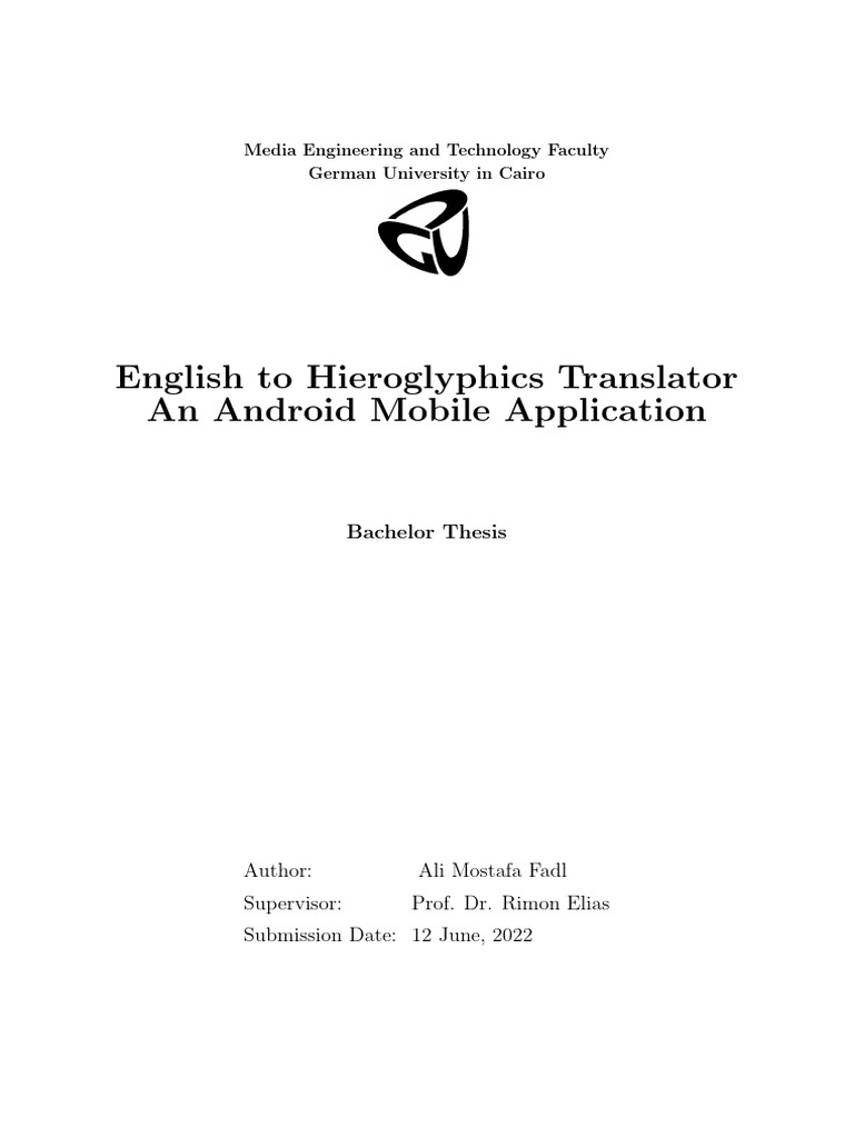 Thesis Mob App | PDF | Mobile App | Computer Science