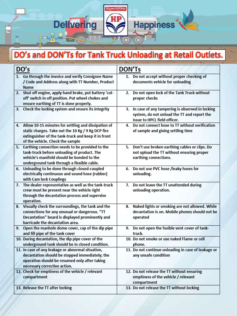 DOs & DONTs for TT Decantation-English | PDF | Manufactured Goods ...