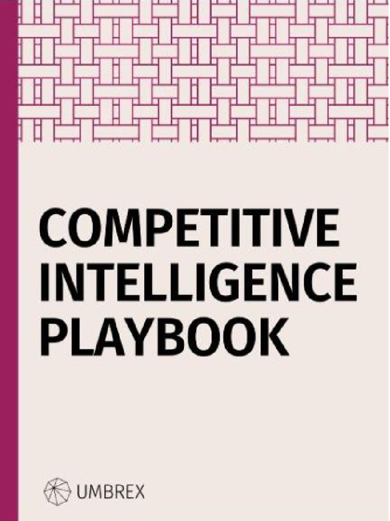 Competitive Intelligence Playbook v3 2024 | PDF | Pricing | Mergers And Acquisitions