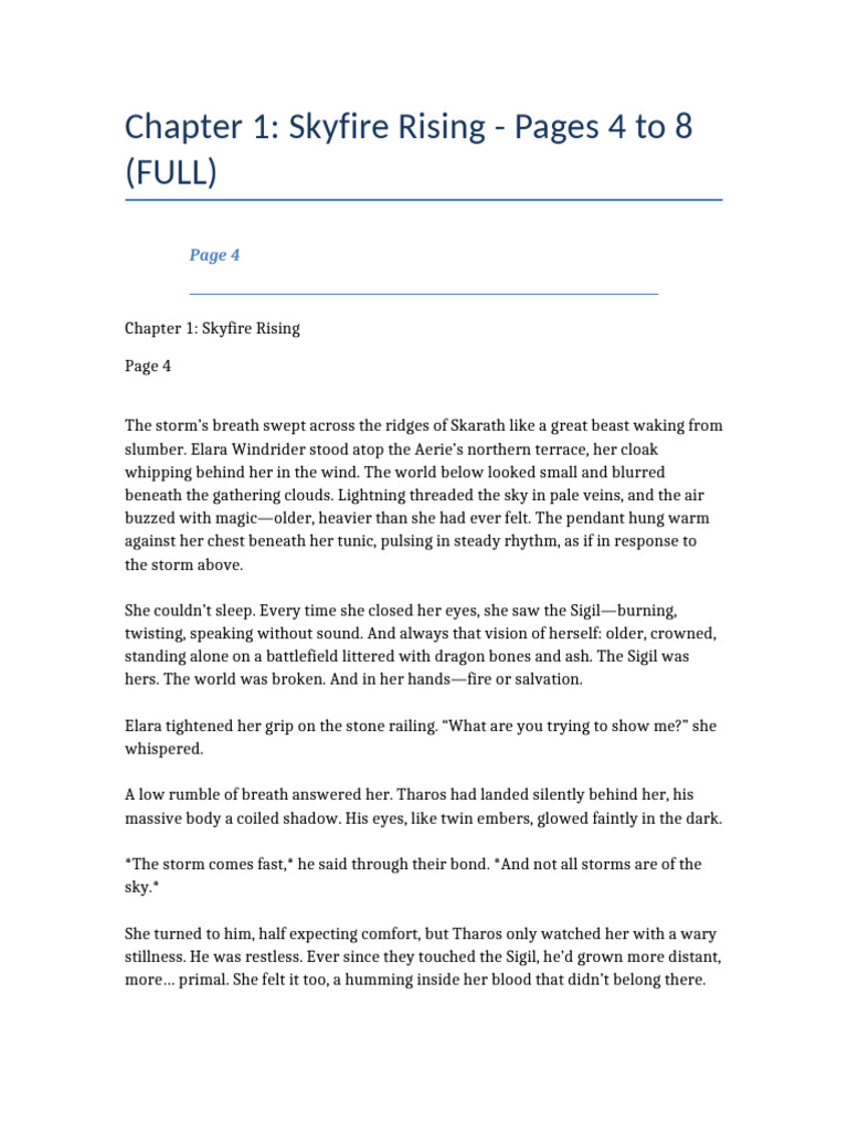 Chapter 1 Pages 4 To 8 Full Written | PDF