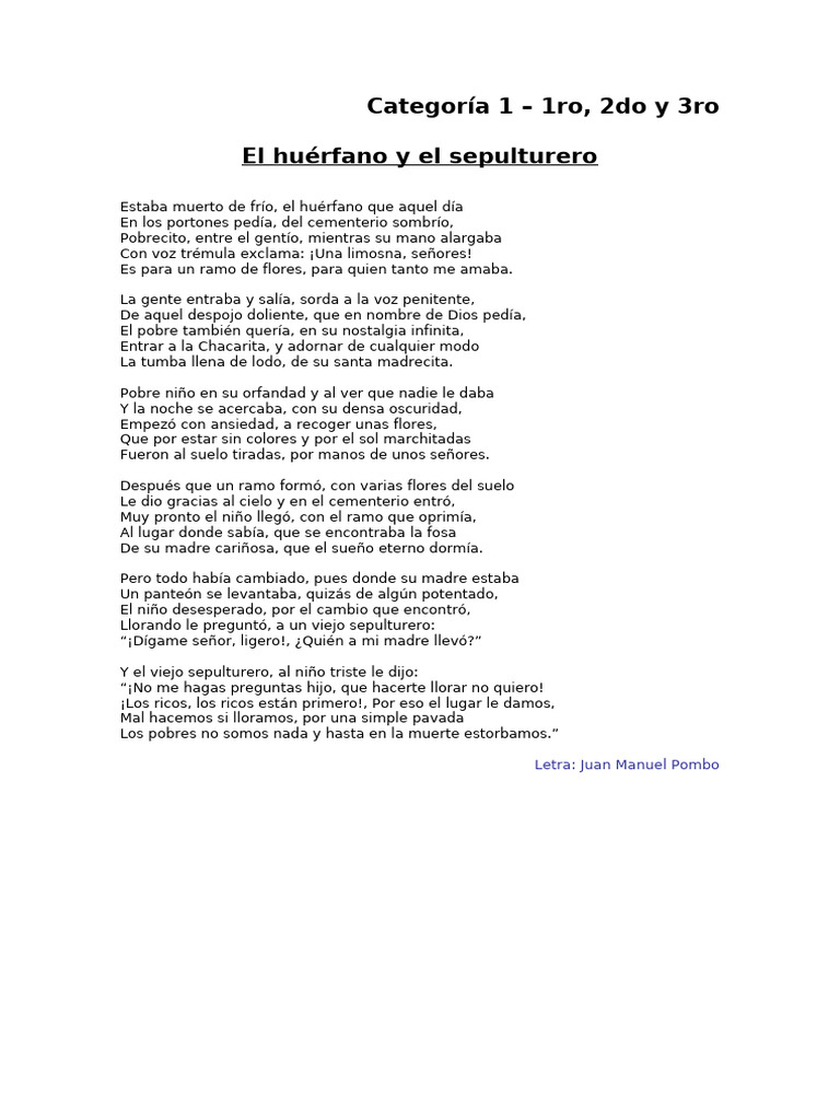 Categoría 1 - 1ro, 2do y 3ro | PDF