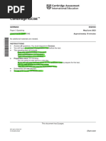 Paper 3 Speaking Role Play Card - Candidate - S Version 0520-03 | PDF ...