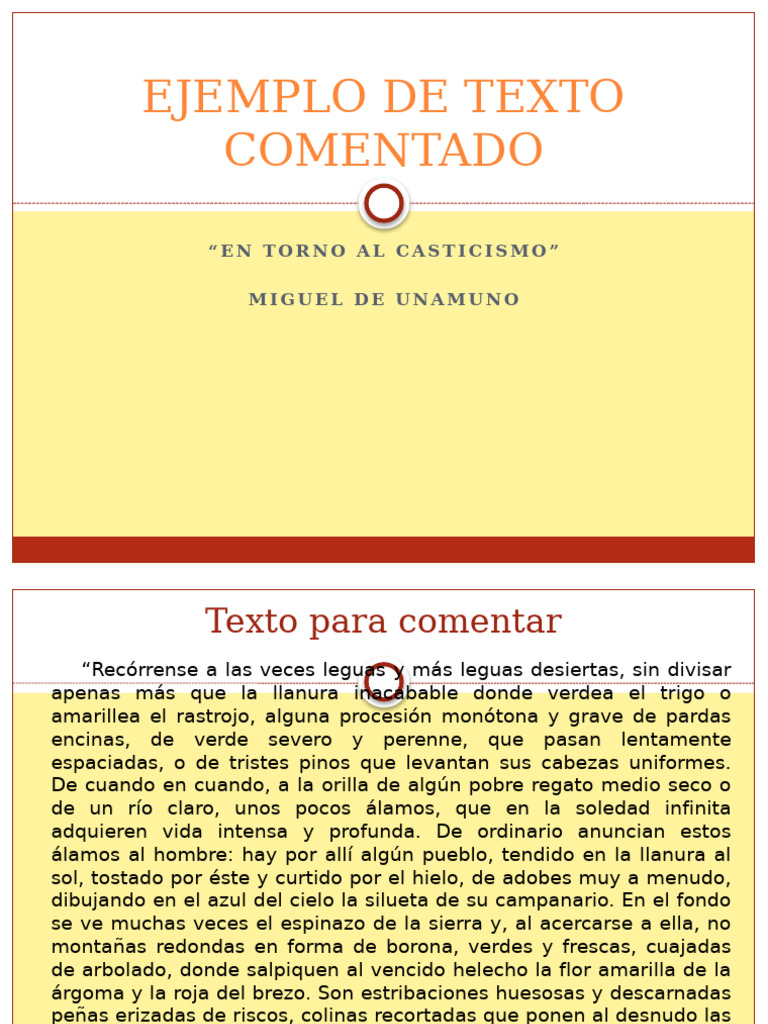 Ejemplo de Texto Comentado | PDF | Adjetivo
