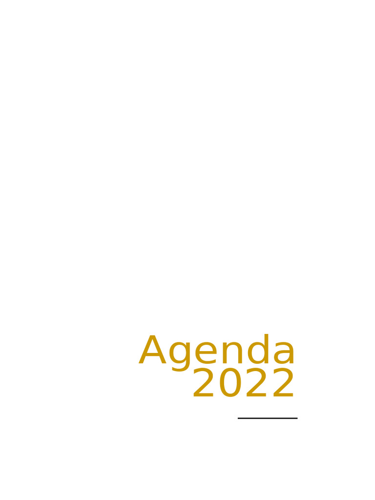 Agenda Simple Editable | PDF