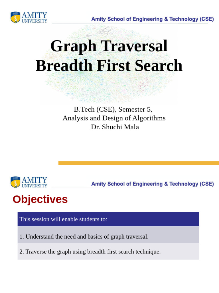 03 Breadth First Search | PDF | Vertex (Graph Theory) | Algorithms And ...