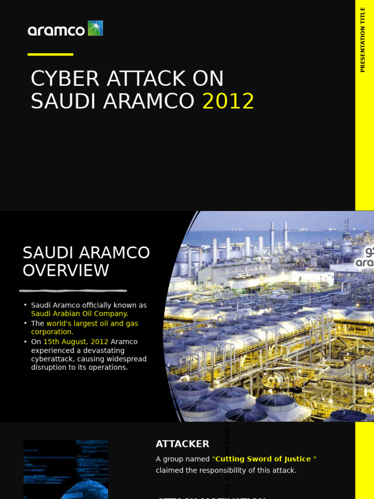 Cyber Attack On Saudi Aramco | PDF | Security | Computer Security