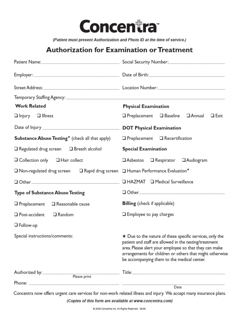 Concentra - Tspot Test 10.12.2022 | PDF | Drug Test | Physical Examination