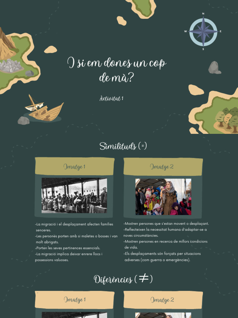 Human Migration and Geography Education Presentation in A Dark Green ...