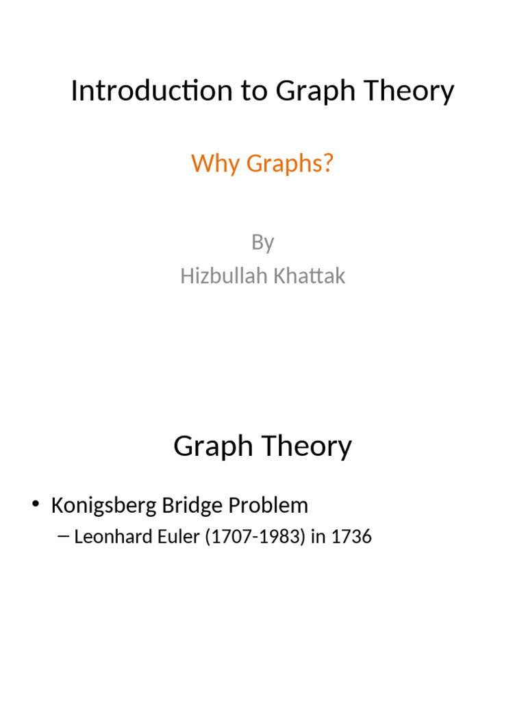 Lec 01 Introduction to Graph Theory | PDF | Graph Theory | Vertex (Graph Theory)