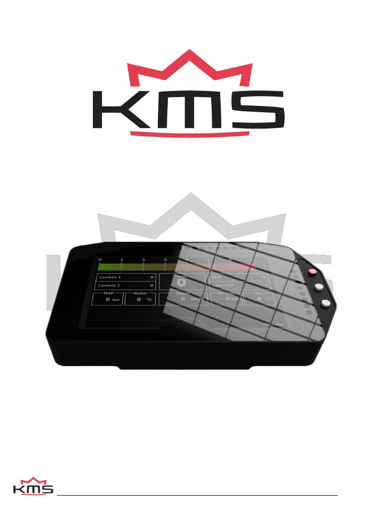 KMS DA-7 Motorsport Display Manual | PDF | Usb | Electrical Connector