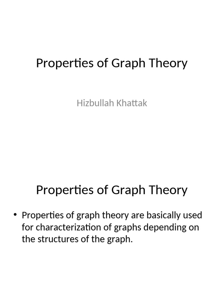 Lec 03 Properties of Graph Theory | PDF | Vertex (Graph Theory) | Combinatorics