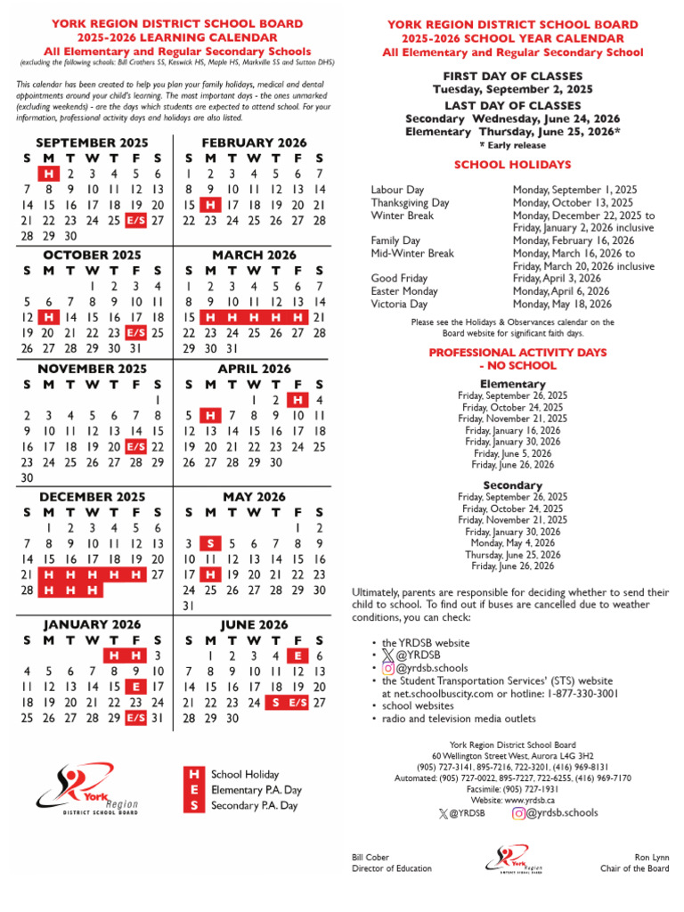 2025 2026 All Elem Reg SS Calendar | PDF | Entertainment Events ...