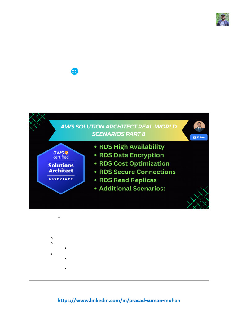 AWS Solution Architect Real-World - Part-8 | PDF | Computer Science ...