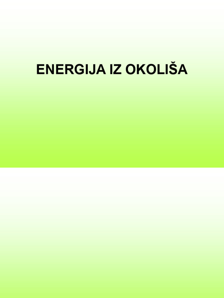 Geotermalna Energija Dizalice Topline 2024 | PDF
