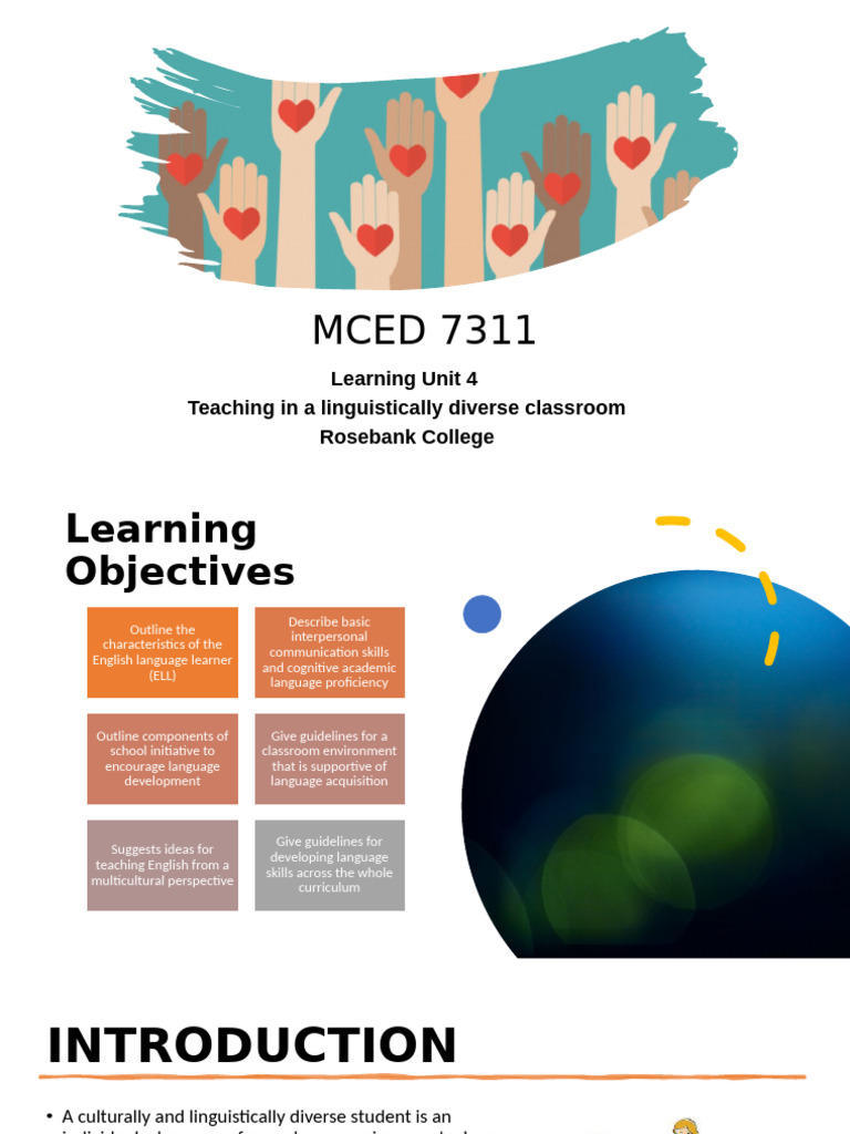 MCED 7311-Learning Unit 4 | PDF | English As A Second Or Foreign Language | Learning