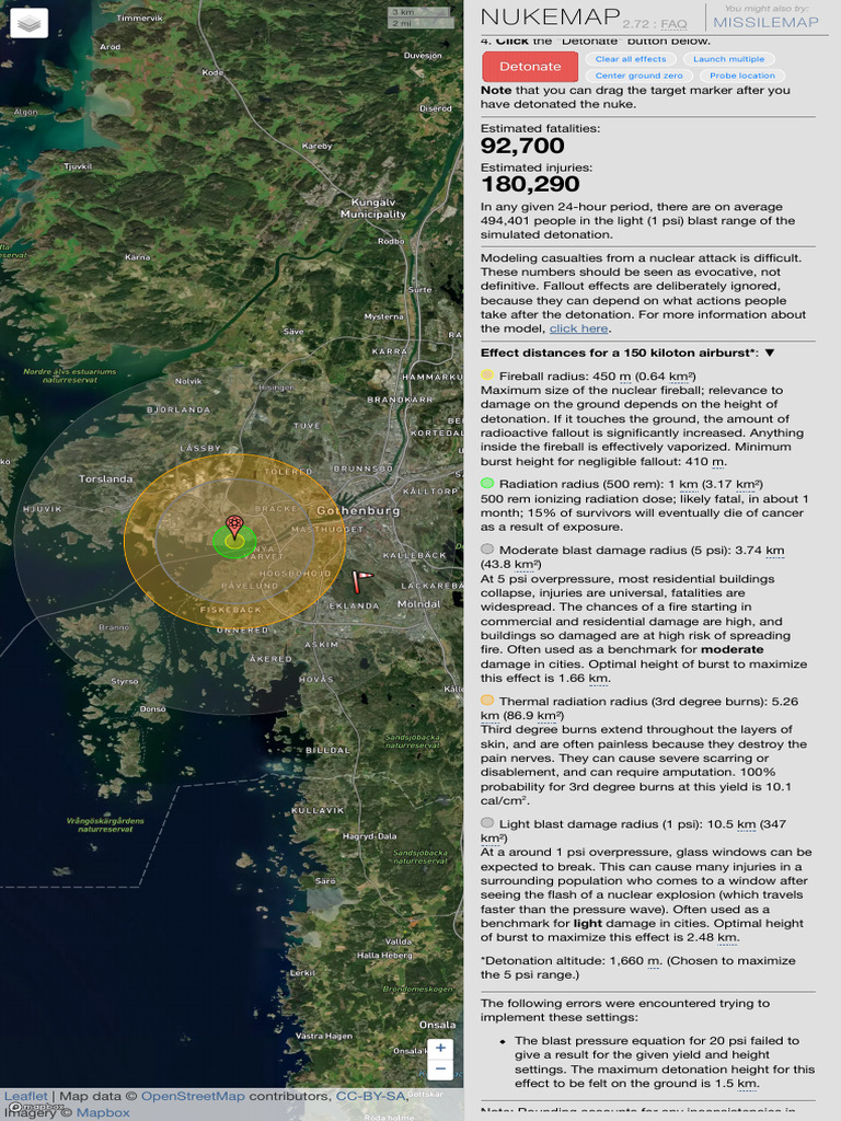 NUKEMAP by Alex Wellerstein | PDF | Nuclear Energy | Radioactivity