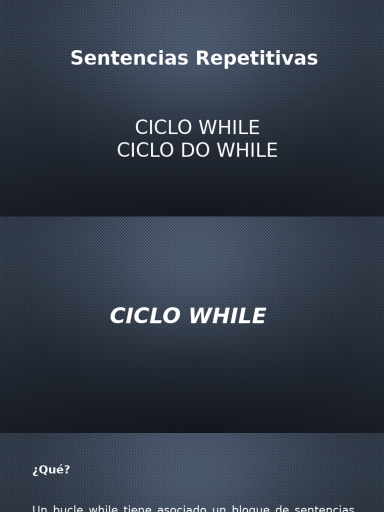 Ciclos Repetitivos | PDF