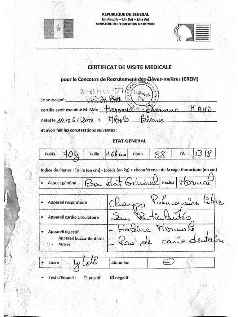 Visite Médicale | PDF