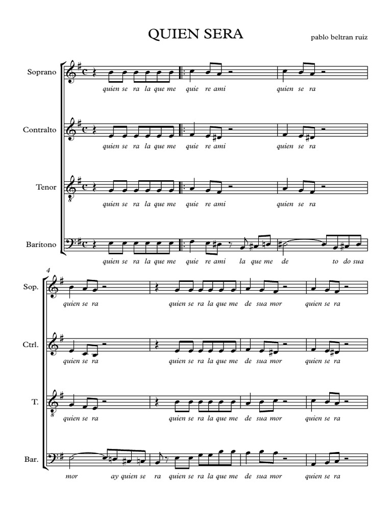 Quién Será: Análisis de la Canción | PDF | Canto | Música vocal