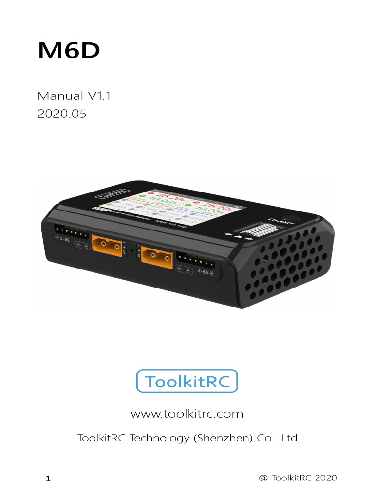 M6D+Manual+V1 1 | PDF | Battery Charger | Power Supply