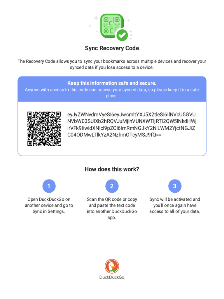 Sync Data Recovery - DuckDuckGo | PDF