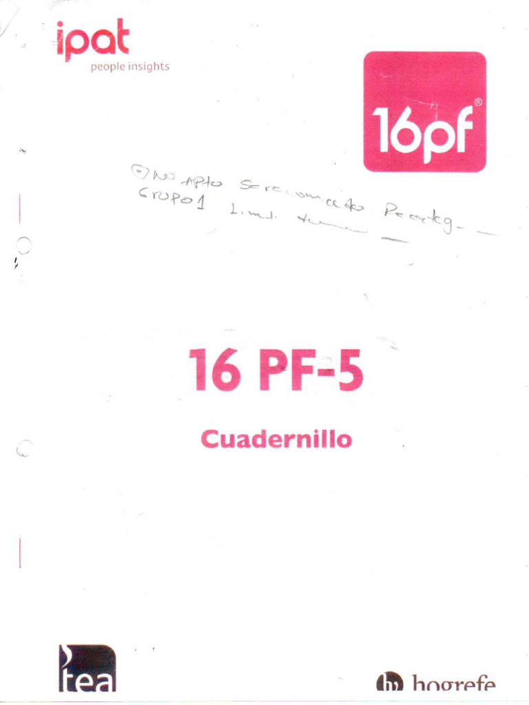 16 PF-5 | PDF