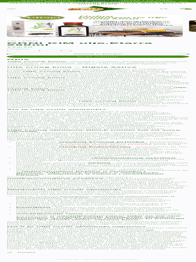 CRNI KIM Ulje, Etarra 250ml - TD - MED ME | PDF