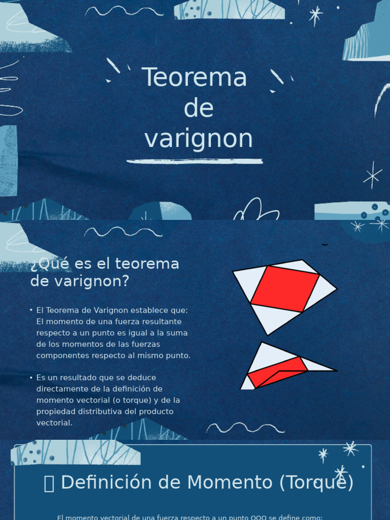 E Xposicion Del Teorema de Varignon | PDF