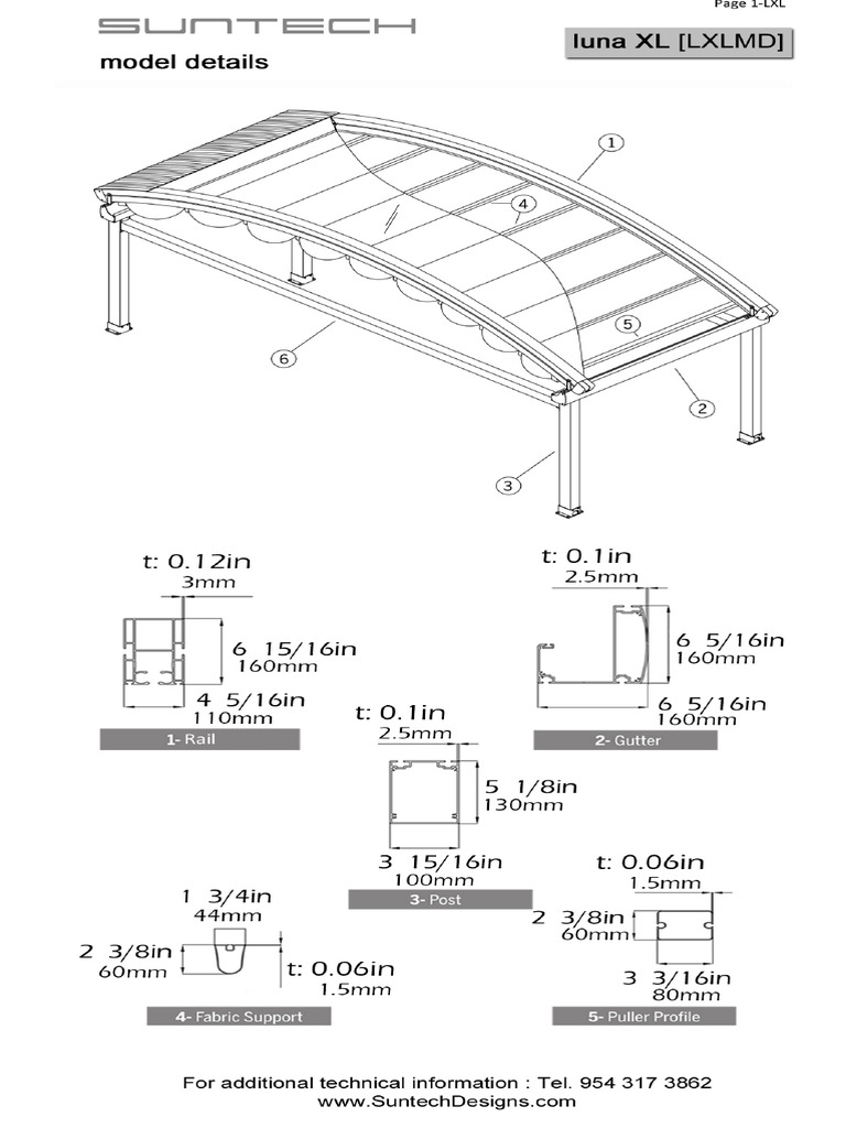 Luna XL Model Details LXLMD | PDF