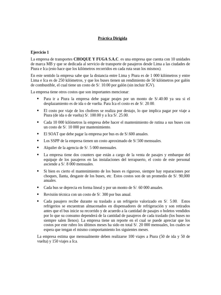 SEMANA 09 - Práctica Dirigida | PDF | Business | Presupuesto