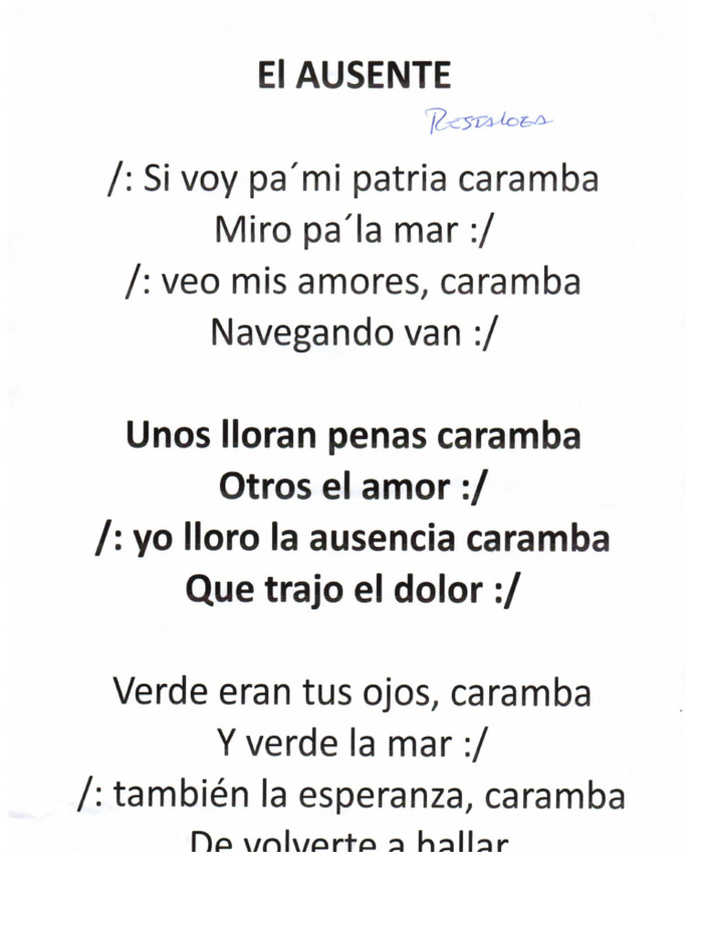 El Ausente | PDF