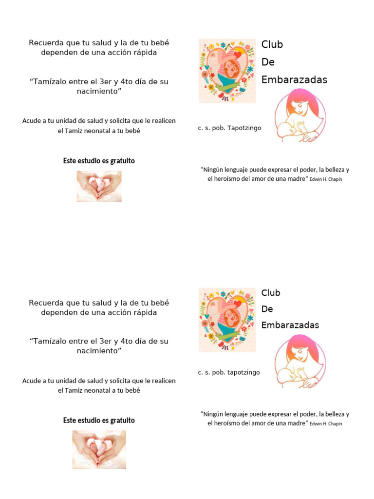 CARNET Club embarazadas | PDF | El embarazo | Parto