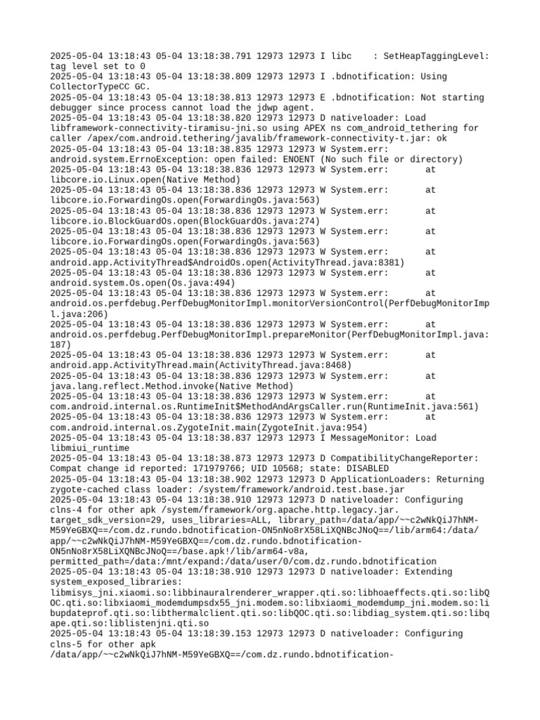 2025050413普通日志 | PDF | Computer Engineering | Operating System Technology
