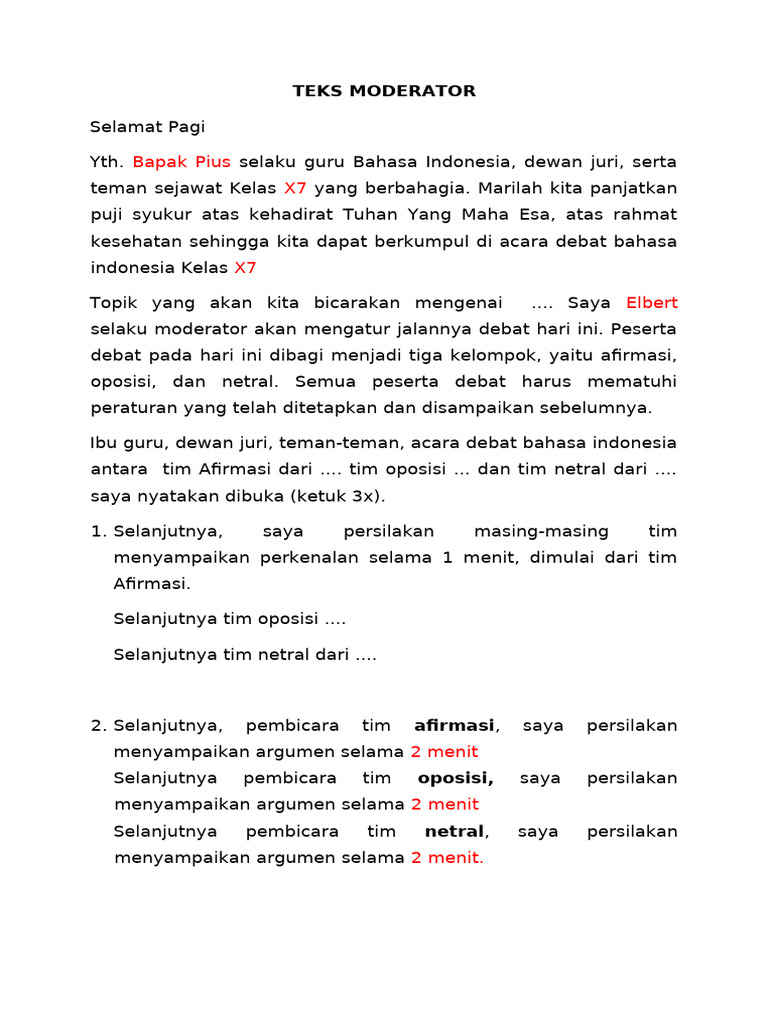 TEKs Moderator | PDF