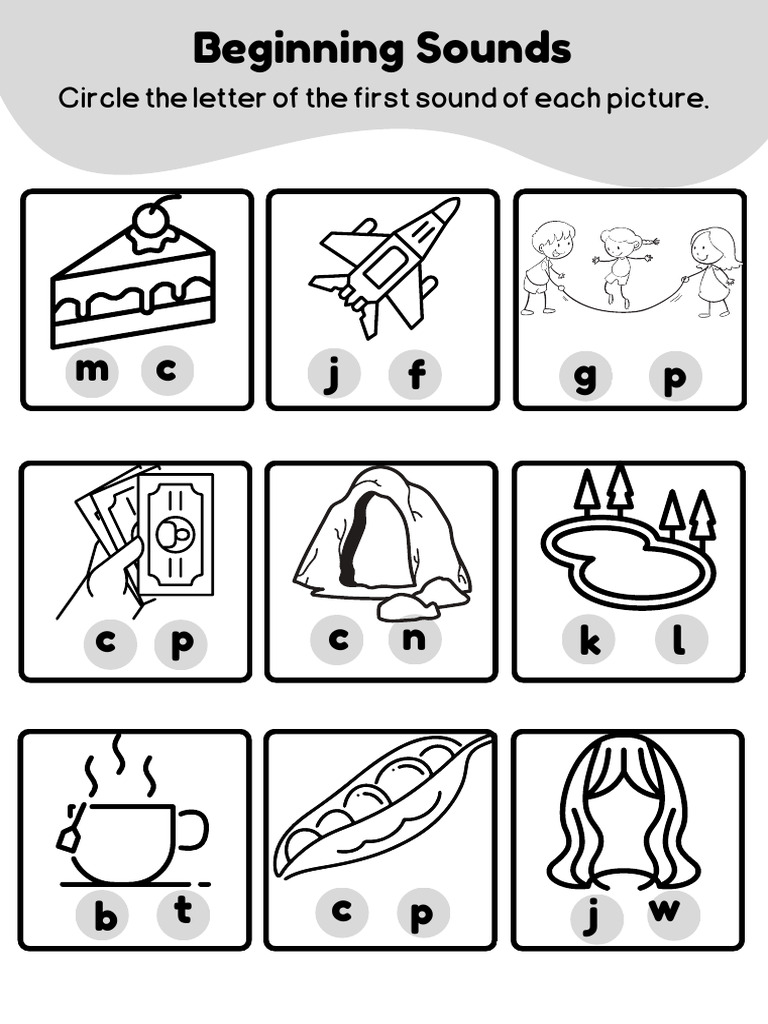 Beginning Sound Worksheet | PDF