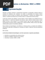 Cálculo do Mínimo Múltiplo Comum (MMC) | PDF | Número primo | Matemática