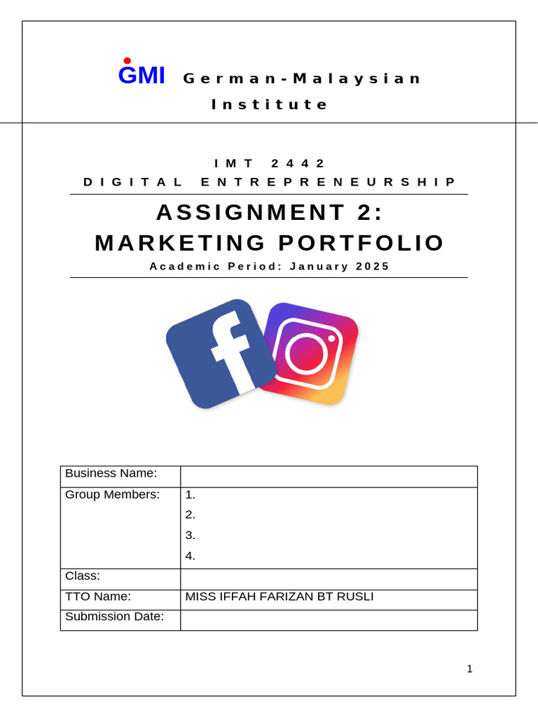 Marketing Portfolio Template | PDF