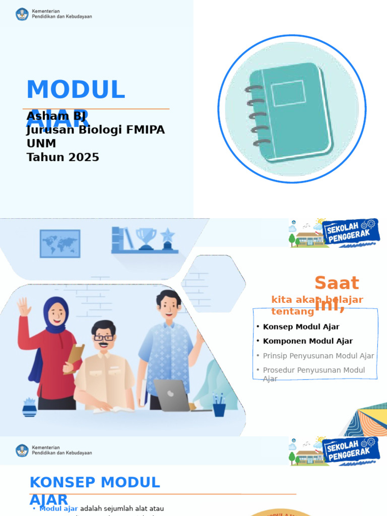 Konsep Komponen Modul Ajar | PDF