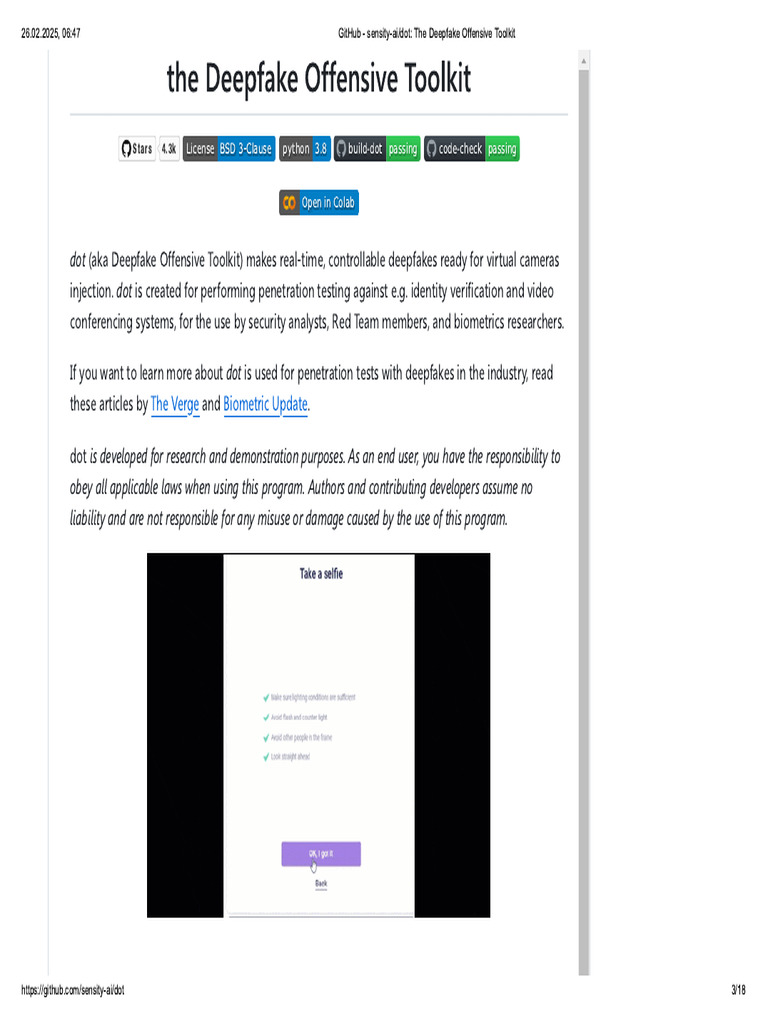 The Deepfake Offensive Toolkit | PDF
