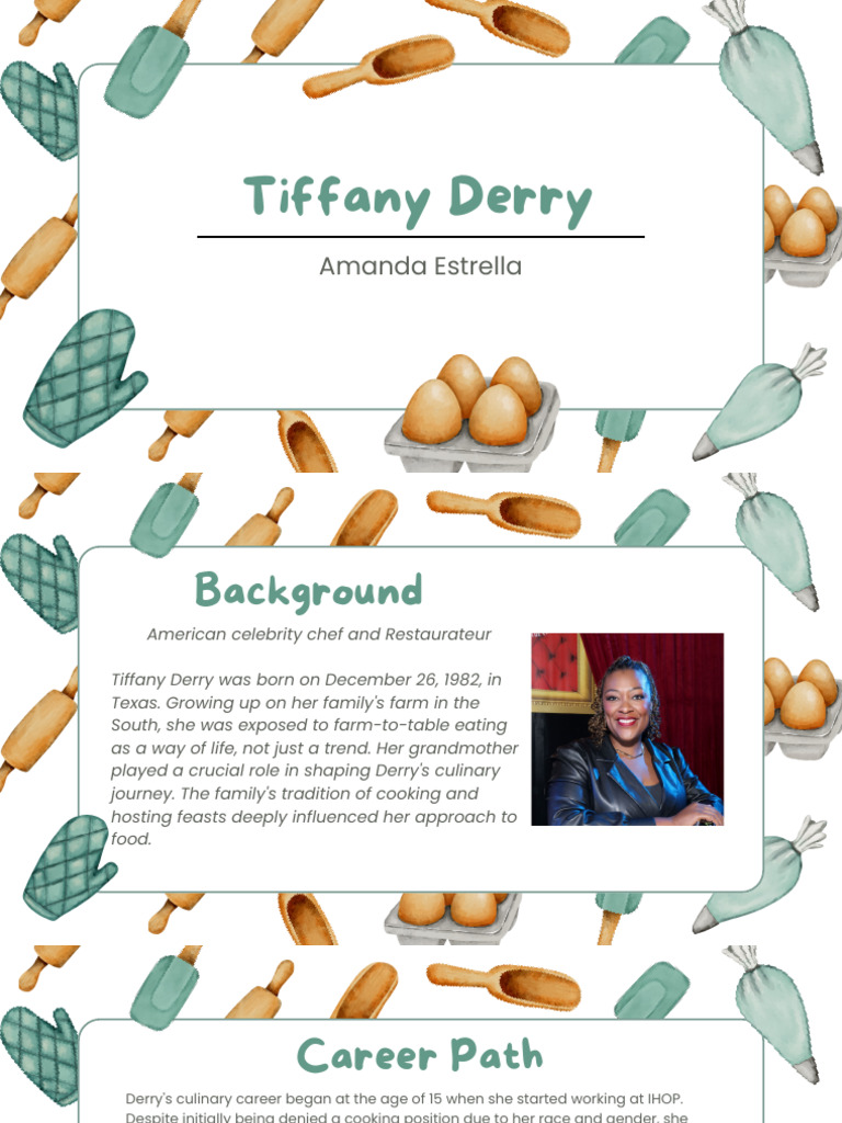 Tiffany Derry BHM Research | PDF | Restaurants | Cooking
