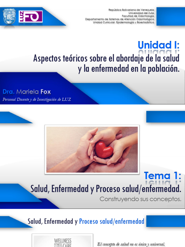 Unidad 1 - Epidemiolog-A - Tema 1 | PDF | Mente | Bienestar