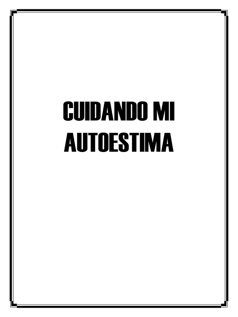 Ejercicios para Mejorar la Autoestima | PDF | Autoestima