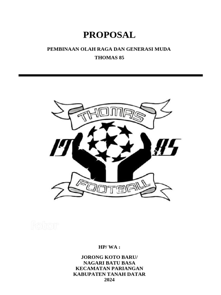 Proposal Pengadaan Alat Olahraga | PDF