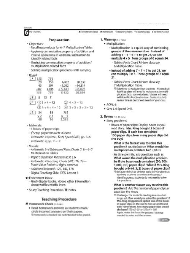 Sample Lesson Abeka | PDF