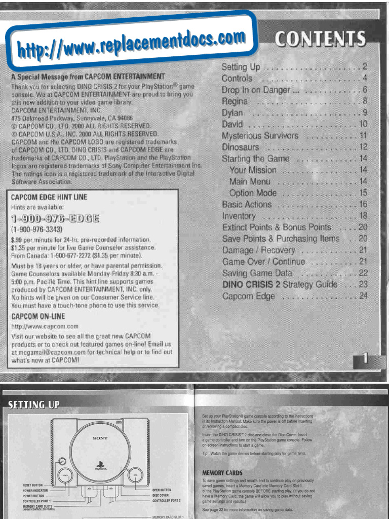 Dino Crisis 2 - 2000 - Capcom Co., Ltd. | PDF