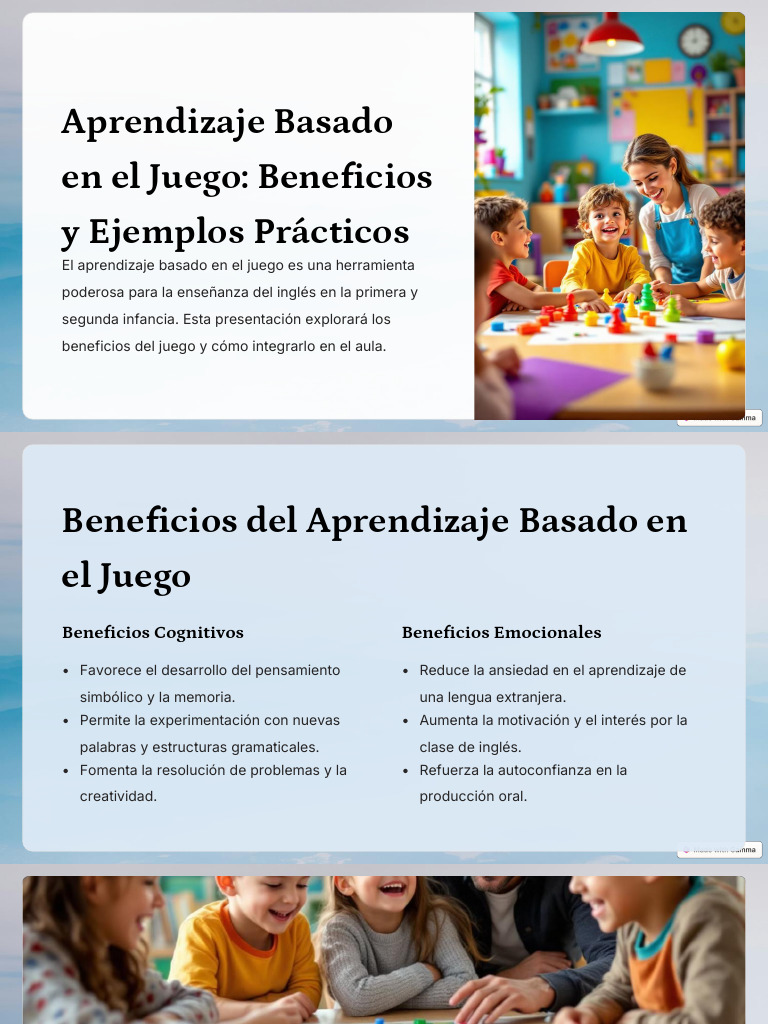 Aprendizaje Basado en Juegos en Inglés | PDF | Aprendizaje | Enseñando