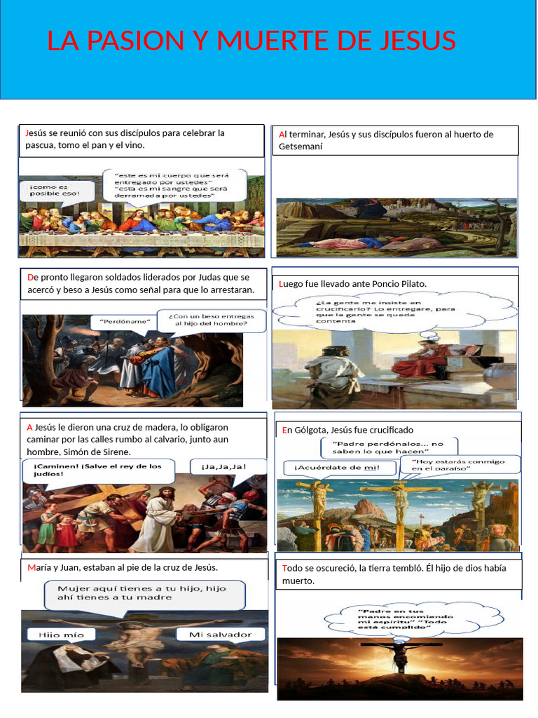 Cómic sobre la Pasión de Jesús | PDF